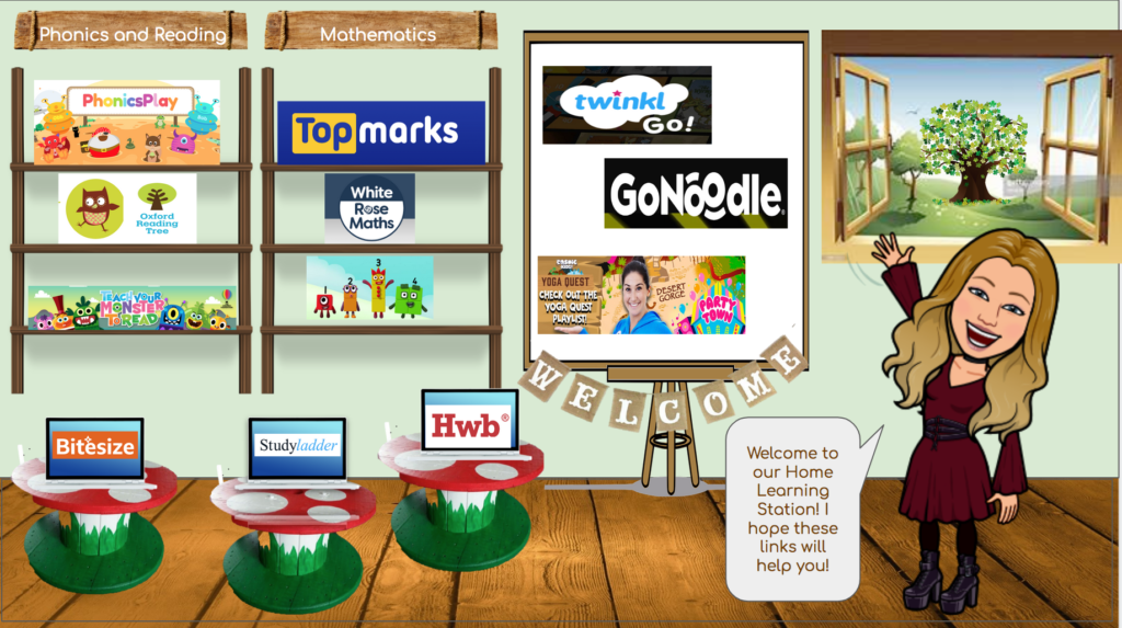 Nursery Home Learning Station - Ysgol Tanyfron